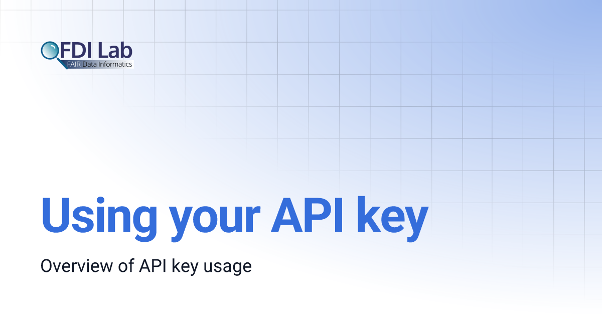 Using your API key | API Handbook