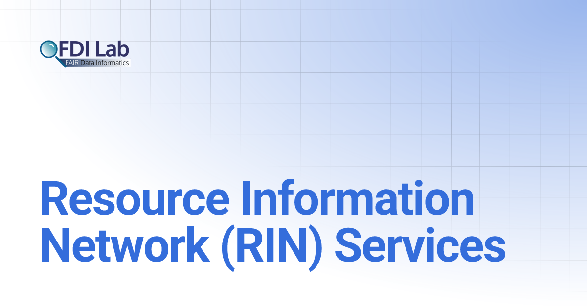 Resource Information Network (RIN) Services | API Handbook