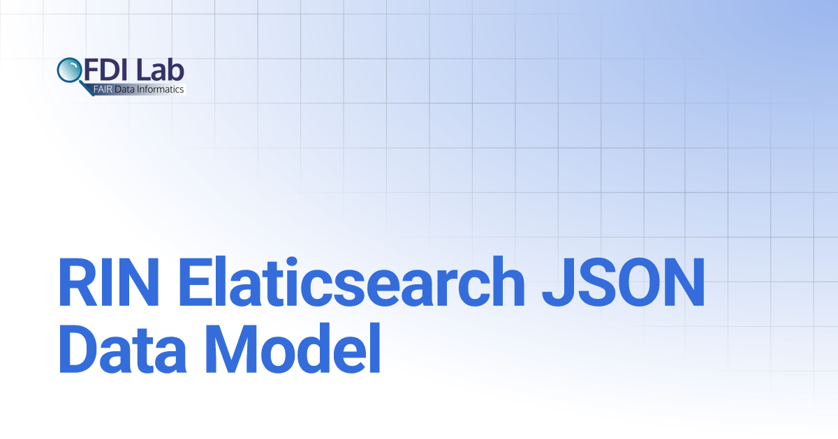 RIN Elaticsearch JSON Data Model | API Handbook